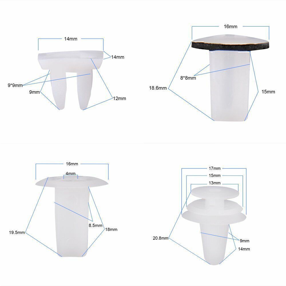 146PCS For Toyota Fender Door Hood Bumper Trim Clip、Retainer Fastener ...