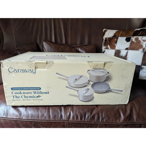 Caraway Nonstick Ceramic Cookware Set (12 Piece) CW-CSET-R01 CREAM | eBay