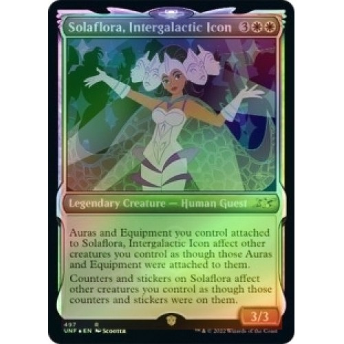 FOIL SOLAFLORA, INTERGALACTIC ICON (SHOWCASE) (GALAXY FOIL) X4 Unfinity ...