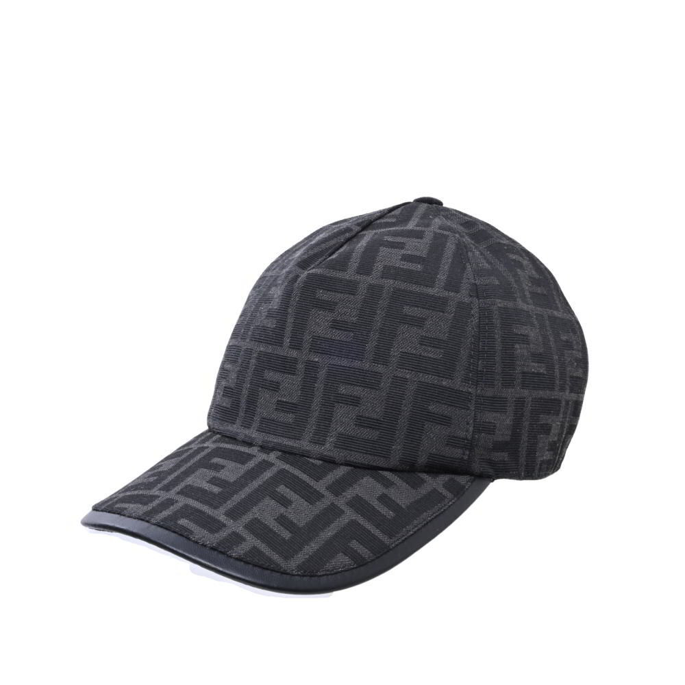 FENDI FF Jacquard Baseball Cap 58cm Dark Grey Fendi K… - Gem