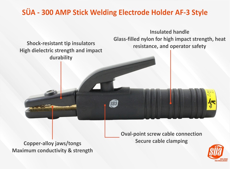SÜA - 300 AMP Stick Welding Electrode Holder AF3 Style | eBay