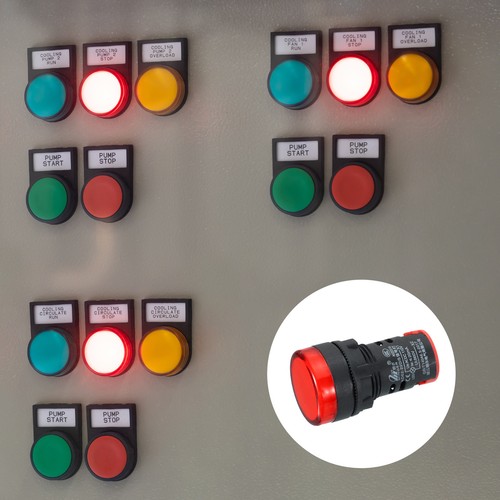4Pcs Signal Indicator Light, Panel Mount Energy Saving(Four Color ...