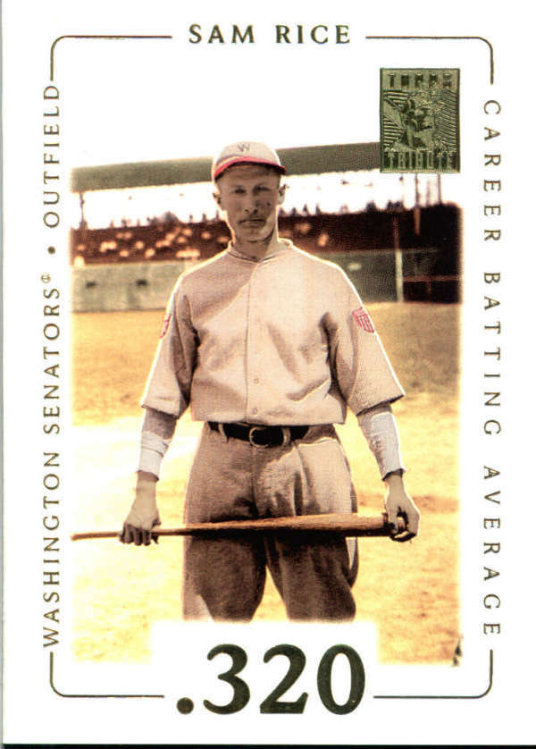 2002 Tribute #38 Sam Rice Washington Senators BX T1B | eBay