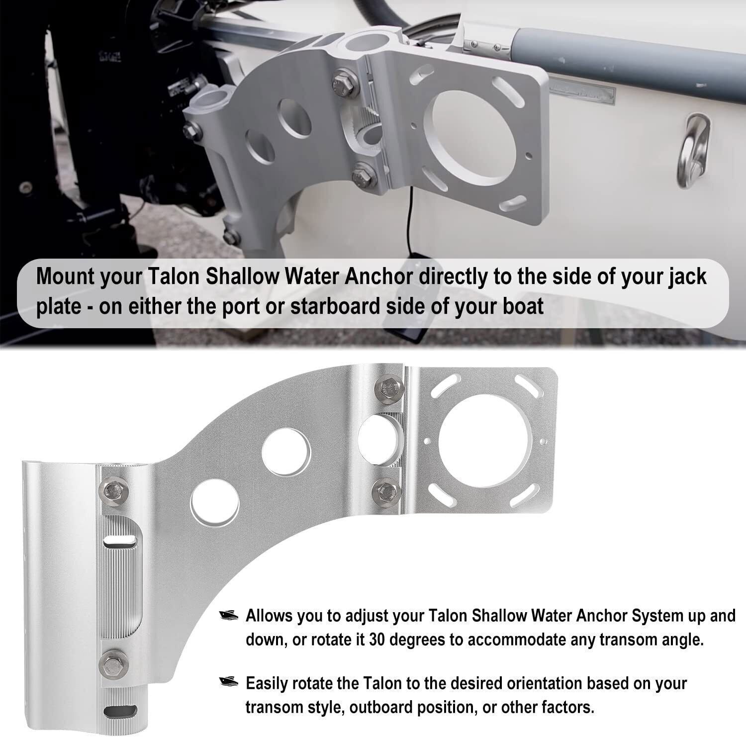 for Minn Kota Talon Bracket Anchor Jackplate Side Mount Port Starboard ...