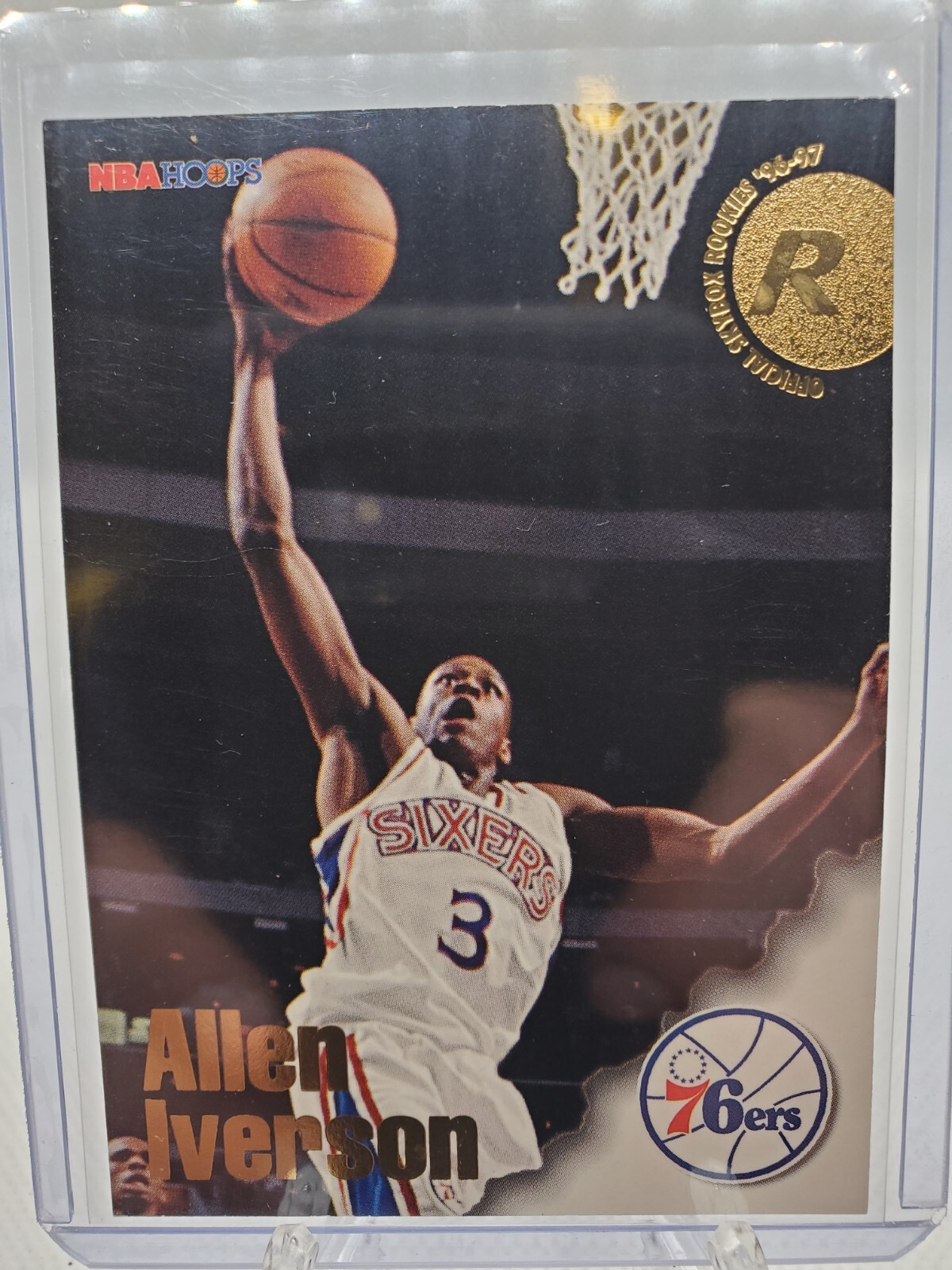 1996-97 NBA Hoops - #295 Allen Iverson (RC) 76ers Rookie | eBay