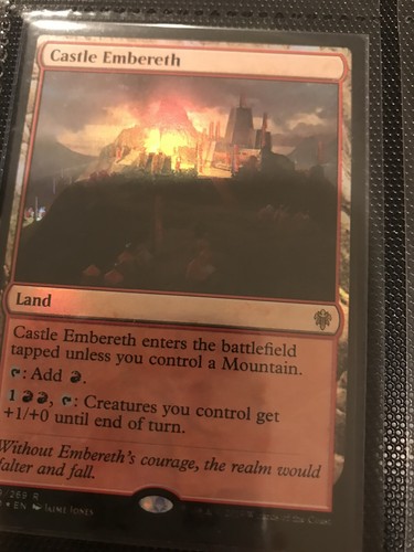 CASTLE EMBERETH Throne Of Eldraine ELD Magic MTG MINT CARD FOIL | eBay