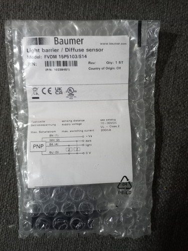 BAUMER FVDM 15P5103/S14 Déteteur fibre optique | eBay