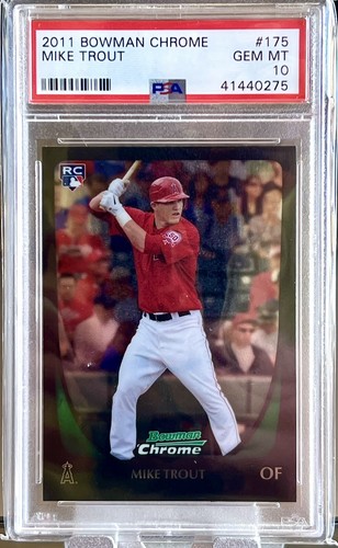 2011 Bowman Chrome Mike Trout Rookie Card (RC) PSA 10 #175 | eBay