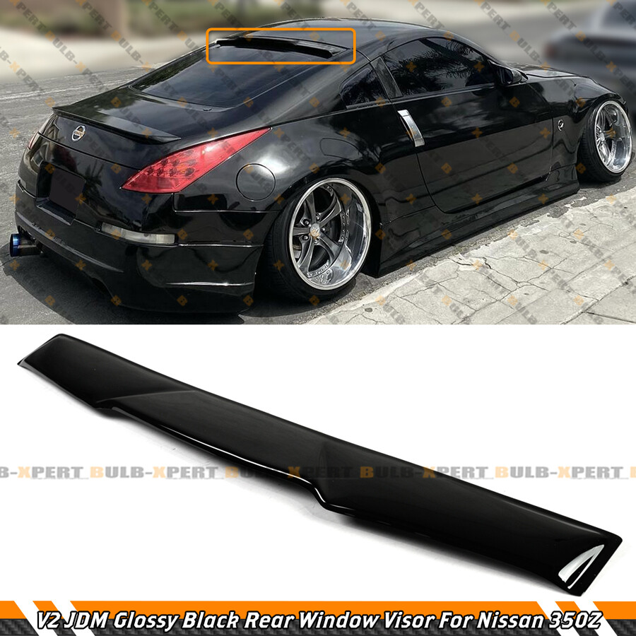 FOR 2003-2008 NISSAN 350Z Z33 JDM V2 REAR WINDOW VISOR ROOF SPOILER ...