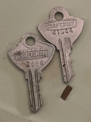 2 Vintage Factory Original Craftsman Keys Replacement Keys Only ~ Used ...