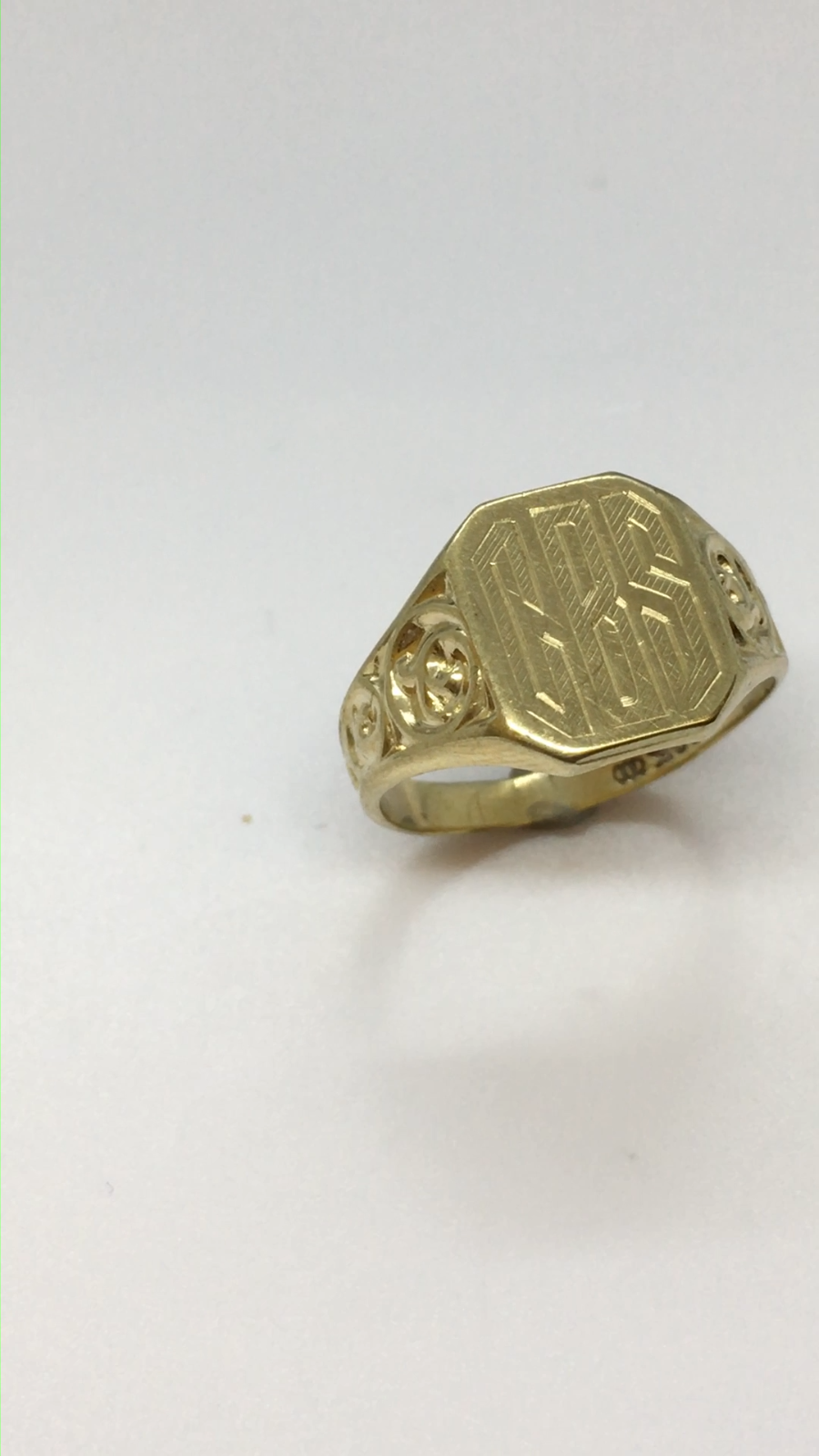 Art Deco Antique Signet 'CSB' Ring 10K Gold Hallmarked The Craft Co ...