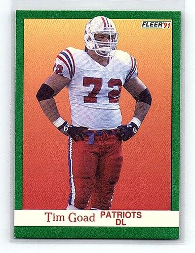 1991 Fleer Tim Goad New England Patriots #138 | eBay