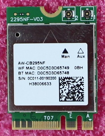 AW-CB295NF - Realtek RTL8822BE 802.11AC 2.4G/5GHz WiFi M.2 Wireless ...