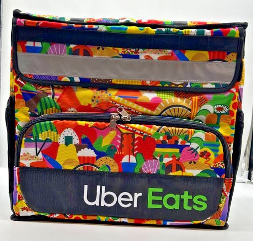 UberEats Limited Edition Artist Series XL Delivery Bag Back *LIMITED ...