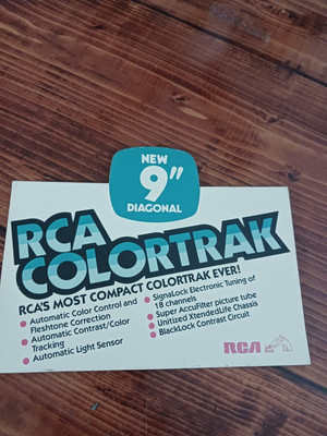 RCA Colortrak Dealer Advertising | eBay