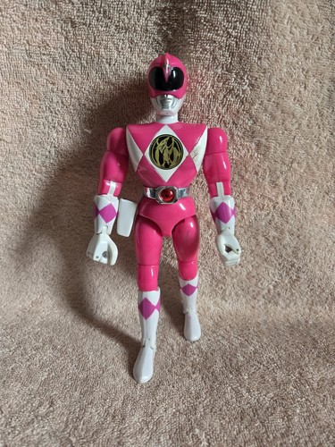 Vintage 1994 Bandai Power Rangers Karate Kick Pink Ranger 8" Action ...