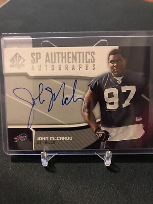 2006 Sp Authentic Rookie John Mccargo Auto! Signed RC Bills Rare | eBay