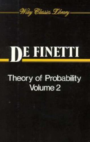 Wiley Classics Library: Theory of Probability Vol. 2 : A Critical ...