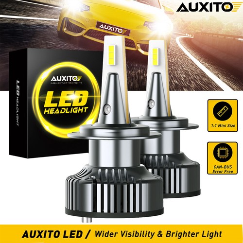 Bright H7 80W 16000LM LED Headlight Bulbs White Replace Halogen Xenon ...