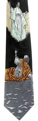 Jesus Appears Men's Christian NeckTie Religious Heaven Christ Black ...