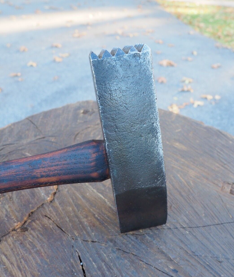RARE 2.25 lb BRICK STONE DRESSING "IRON CITY" MASON HAMMER BLACKSMITH ...