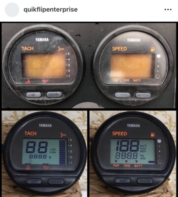 YAMAHA Outboard Gauge/Cluster Lcd Repair Service 6Y5 Speed Tach Fuel ...