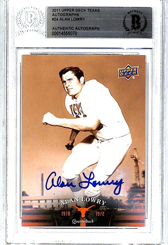 2011 Upper Deck Texas Longhorns Autographs ALAN LOWRY Signed Card #24 ...