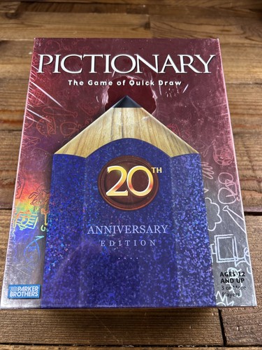 Pictionary 20th Anniversary Edition Game of Quick Draw Family Fun P.B ...