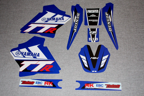 YAMAHA TTR 2502000-12 MX GRAPHICS KIT STICKER KIT STICKERS DECALS ...