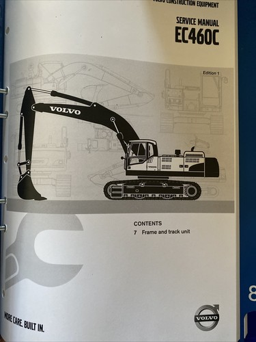 VOLVO EC460C EXCAVATOR SERVICE WORKSHOP REPAIR MANUAL BOOK EDITION 1 | eBay
