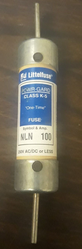 Littlefuse NLN 100 Powr-Gard One Time Fuse Class K5 100A 250V | eBay