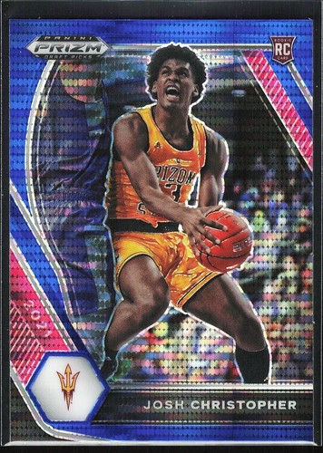 2021-22 Prizm Draft Picks Blue Pulsar Josh Christopher RC Arizona Sun ...