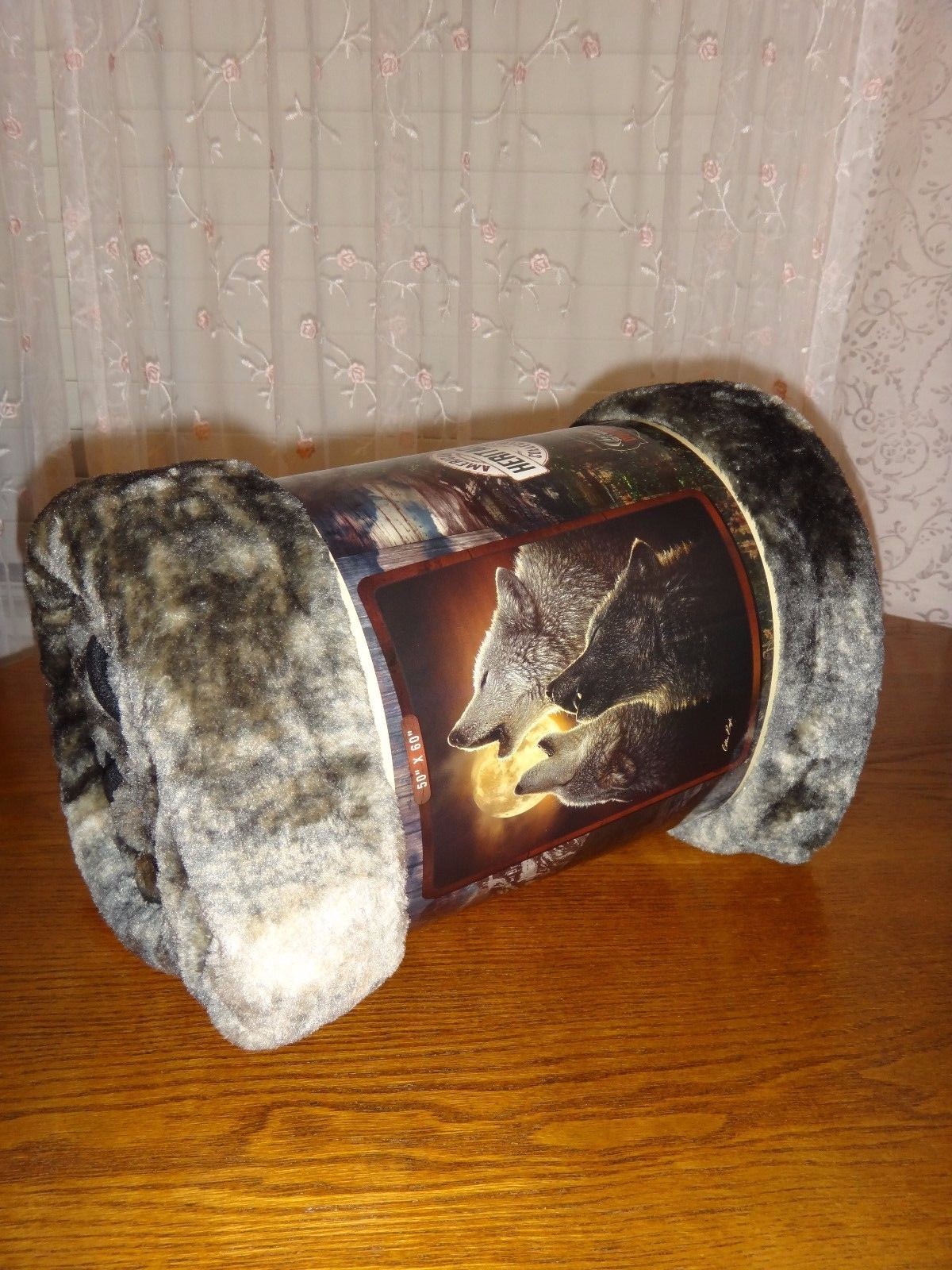 WOLF HOWLING WOLVES Royal Plush Throw Soft Silky Fleece Blanket 50 in x ...