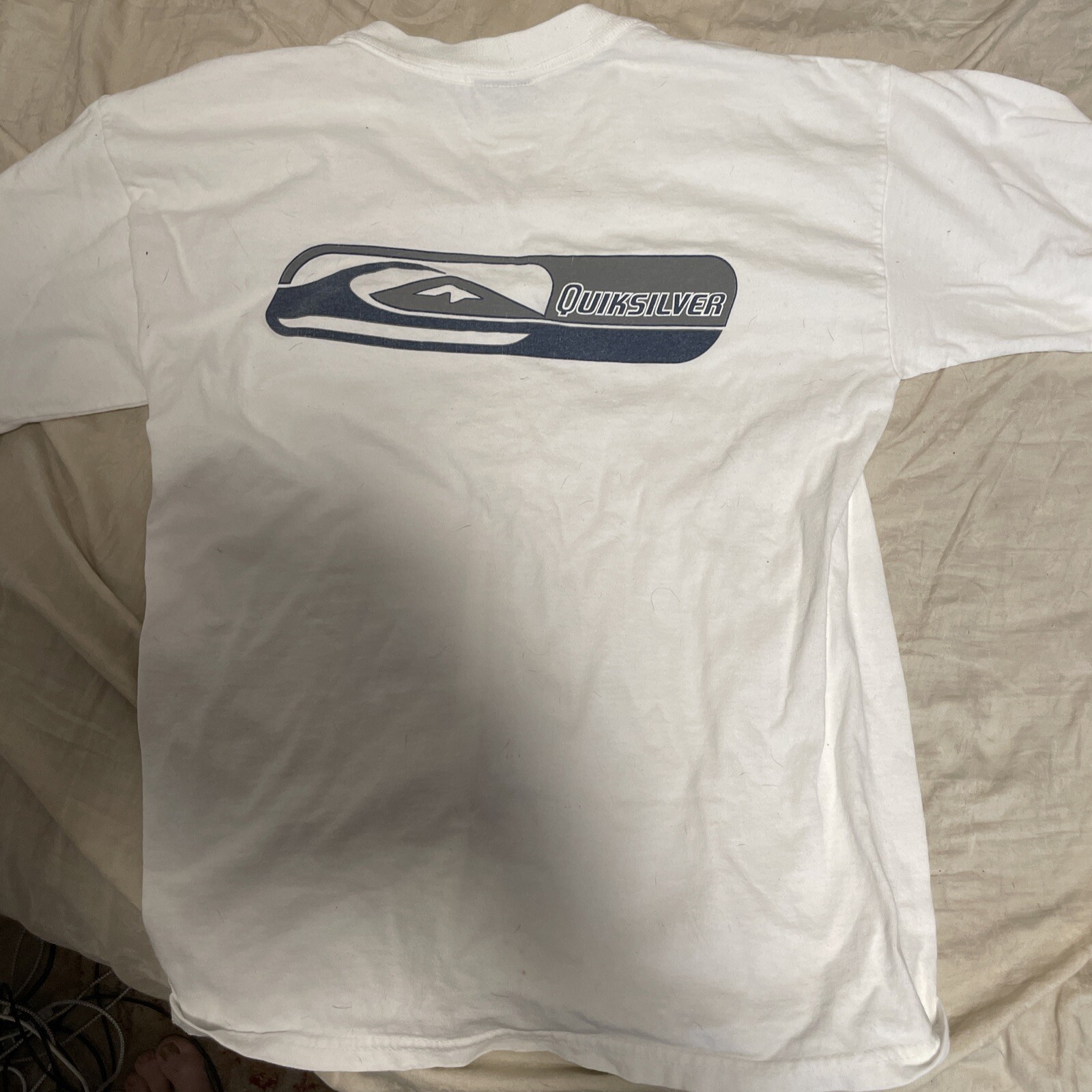 Vintage 90s Quicksilver T Shirt Big Logo Short Sleeve… - Gem
