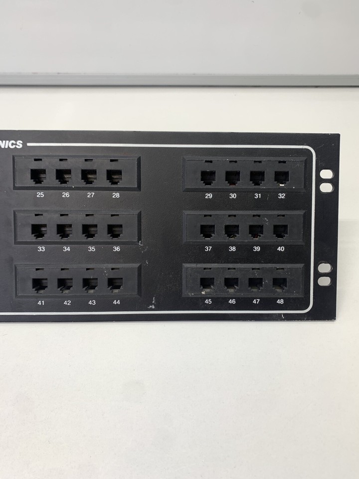 Ortronics OR-009004911 48 Port Tele Patch Panel Rack Mount Telephone ...