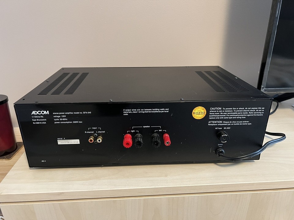Adcom GFA-545 2 Channel Power Amplifier | eBay