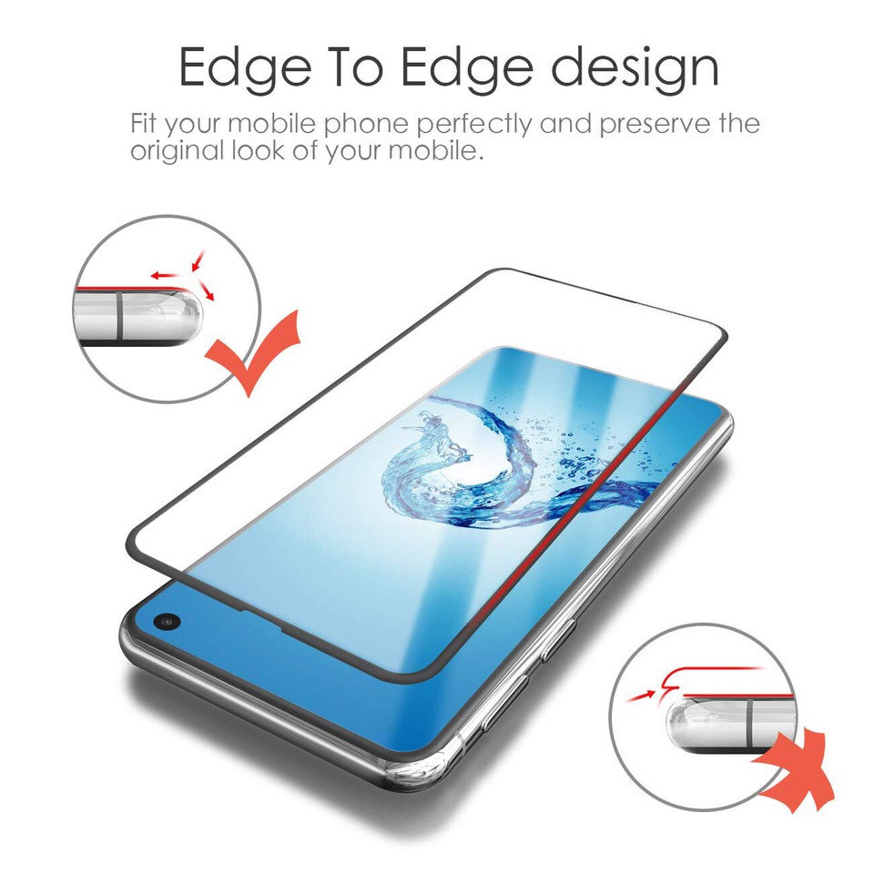 Screen Protector Tempered Glass For Samsung Galaxy S21 S20 S10 S9 S8 ...