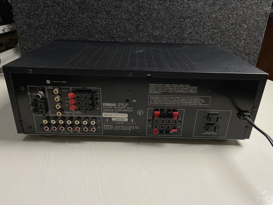 Yamaha RX-V490 Natural Sound 5.1 Channel A/V Stereo Receiver As Is ...