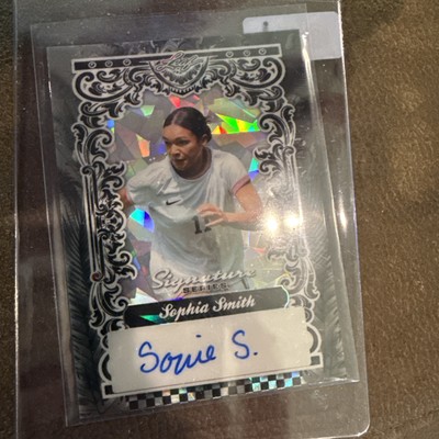 Sophia Smith Signed 2025 Leaf Signature Series Black Cracked Ice 1/1 ...
