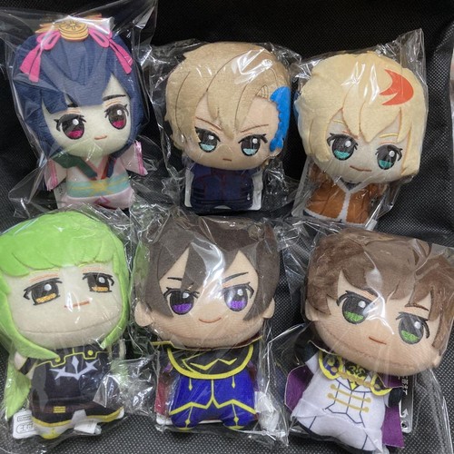 Code Geass Plush Doll Complete Set of 6 - Lelouch, Suzaku, C.C., Rosé ...