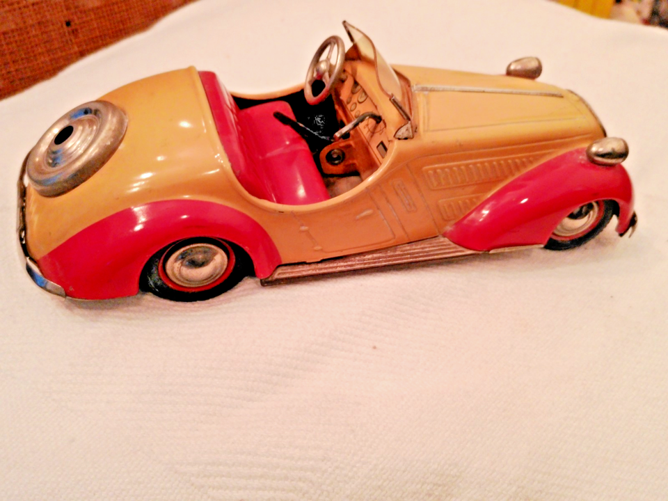 Pre-1955 Distler D-3150 BMW Wind Up Toy Car US Zone Germany Extra clean ...
