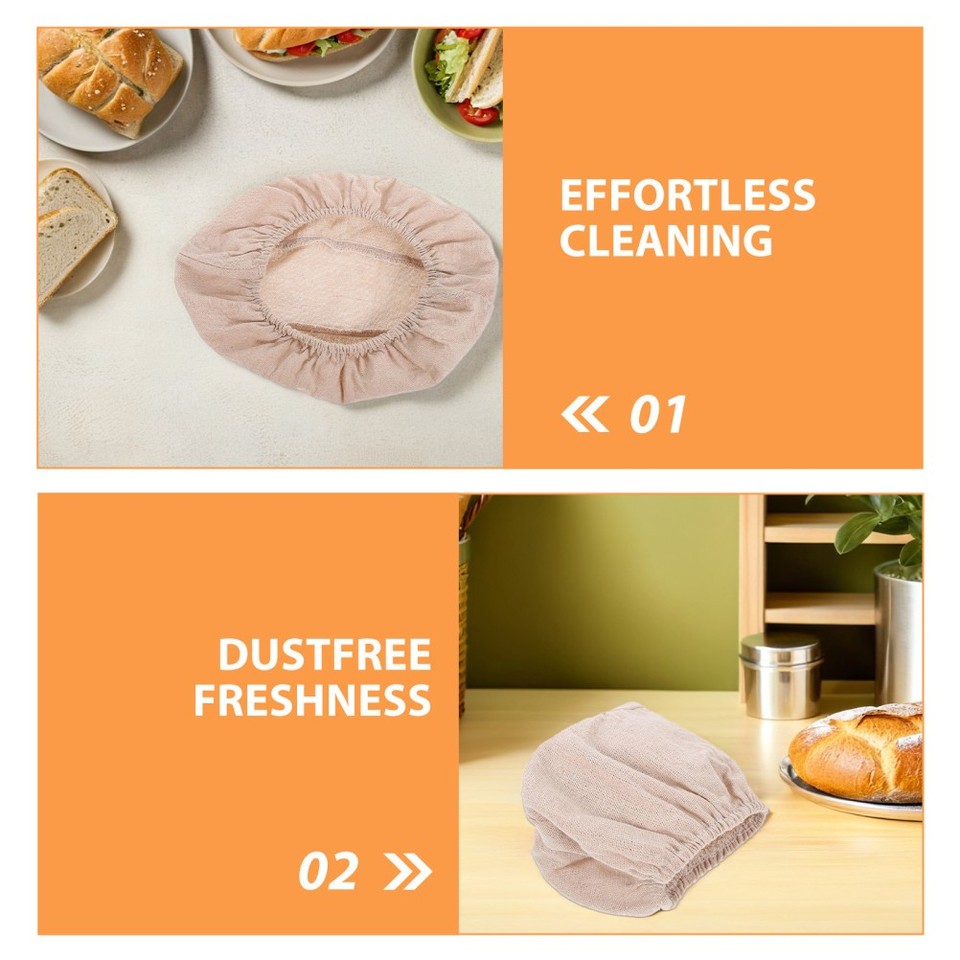 4 Pcs Oval Proofing Basket Covers Banneton Bowl Liner Cloth Baking ...