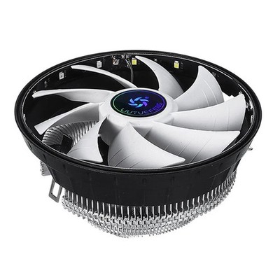 RGB CPU Air Cooler Silent Colorful Lighting Desktop Computer Air Cooler ...