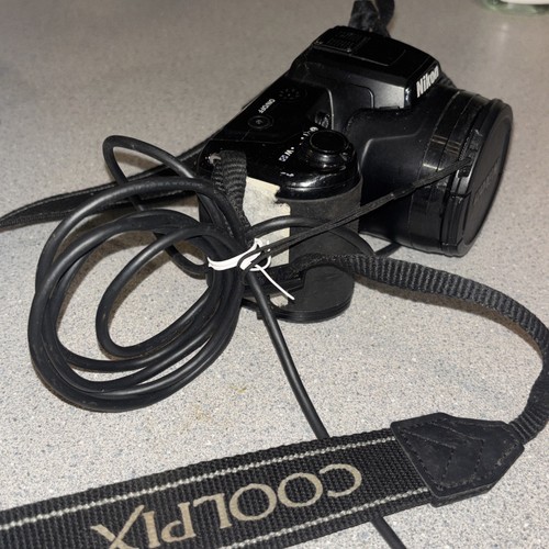 Nikon COOLPIX L105 12.1MP Digital Camera - Black With Charger Cord ...