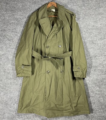 VTG US Military Jacket Mens Medium Short Green Overcoat OG 107 Army 5th ...