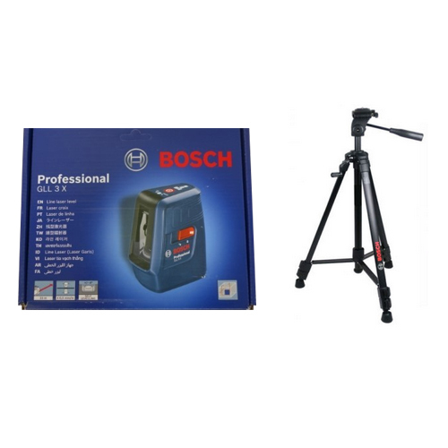 BOSCH GLL3X + Laser Level Tripod BT150 Units of measurement m/cm/mm | eBay