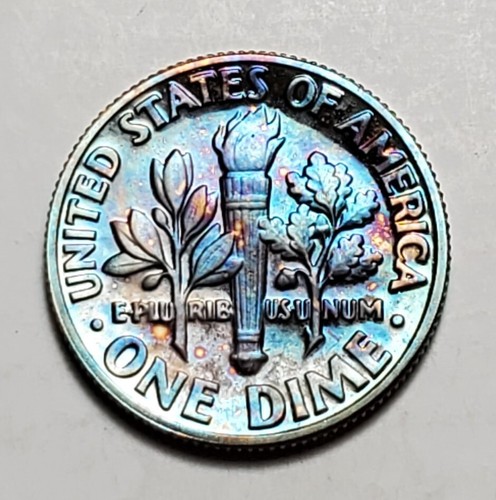 TONED 1985 S ROOSEVELT DIME PROOF UNC #C4001 | eBay
