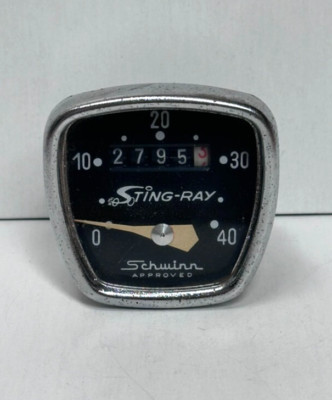 Vintage Huret Schwinn Sting Ray Bicycle Speedometer 40 mph Made in ...