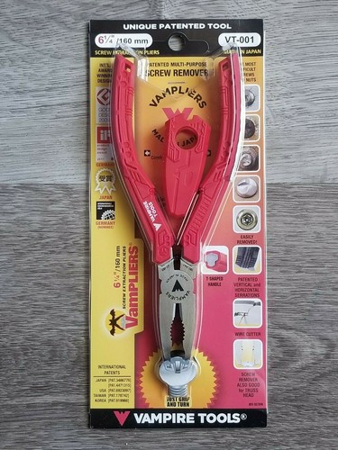 Vampire Tools Vampliers 6-1/4" Screw Extraction Pliers w/ side Cutter # ...