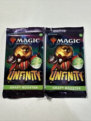 2x Magic the Gathering Unfinity - Draft Booster Pack LOT Factory Sealed From Box | eBay